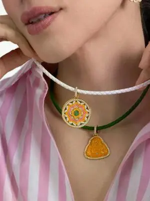 BUDDHA MAMA Braided Cord Necklace