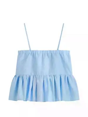 Scanlan Theodore Peplum Spaghetti-strap Blouse