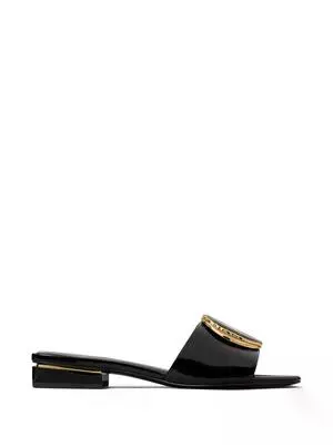 Tory Burch Patos Heeled Slides - Black