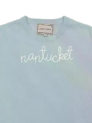 Lingua Franca Nantucket Embroidered Sweater