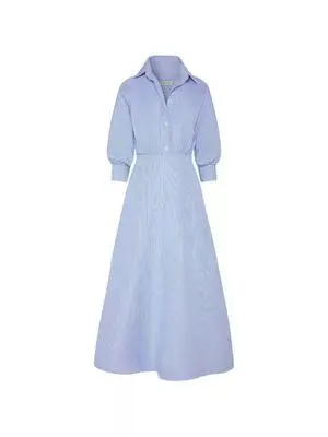 Altuzarra Eleanor Striped Shirt Dress - Blue
