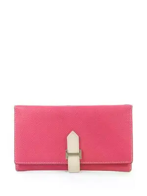 Hermès 2011 Bearn Souffle Trifold Wallet - Pink