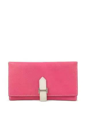 Hermès 2011 Bearn Souffle Trifold Wallet - Pink
