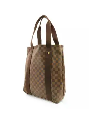 LOUIS VUITTON Beaubourg Damier Ebene Tote Bag - Brown