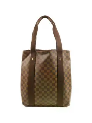 LOUIS VUITTON Beaubourg Damier Ebene Tote Bag - Brown
