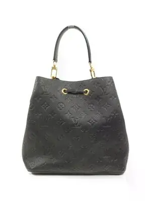 LOUIS VUITTON Mm Néonoé Monogram Empreinte Bucket Bag - Black