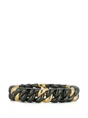 Roberto Demeglio 18k Yellow Gold Chain-link Bracelet - Black