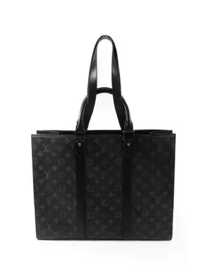 LOUIS VUITTON Sac Plat 24h Monogram Eclipse Tote Bag