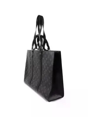 LOUIS VUITTON Monogram Eclipse Sac Plat 24h Tote Bag
