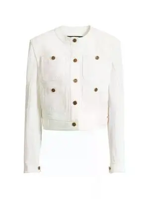 Balmain Four-pocket Denim Jacket - White