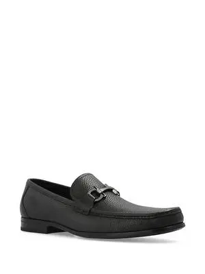 FERRAGAMO Gancini Buckle Loafers - Brown