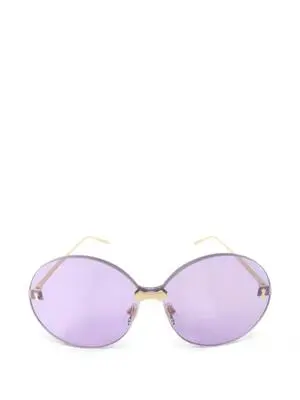 Gucci Rimless Round-frame Sunglasses - Gold