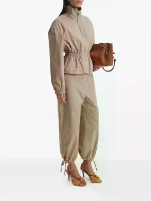 Scanlan Theodore Funnel-neck Gathered-waist Jacket