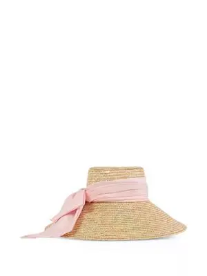 Eugenia Kim Mirabel Bow-detail Straw Hat - Neutrals