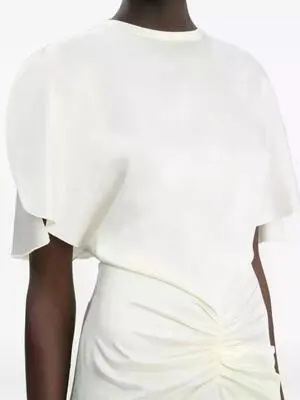 Victoria Beckham Isabella Draped Maxi Dress - Neutrals