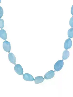 LEIGH MAXWELL 18k Yellow Bead Embellished Necklace