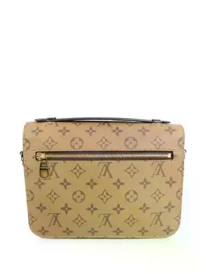 LOUIS VUITTON Monogram Reverse Pochette Metis Bag - Brown