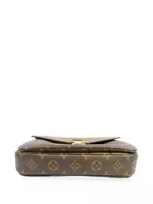 LOUIS VUITTON Monogram Reverse Pochette Metis Bag - Brown