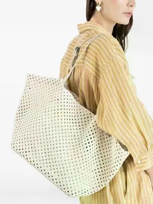 Brunello Cucinelli Embroidered-panier Tote Bag