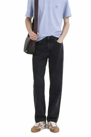 Loewe Anagram Embroidered Baggy Jeans
