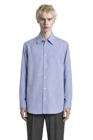 Valentino Garavani Vgold Oxford Cotton Shirt - Blue