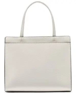 Karl Lagerfeld Paris Maybelle Satchel With Printed Paris Illustrations - White/silver