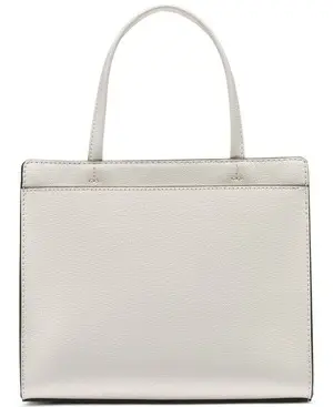 Karl Lagerfeld Paris Maybelle Satchel With Printed Paris Illustrations - White/silver
