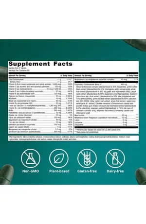 METAGENICS Phytomulti Advanced Daily Multivitamin Supplement 120 Tablets