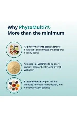 METAGENICS Phytomulti Advanced Daily Multivitamin Supplement 120 Tablets