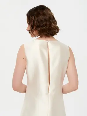 ALAS Silk Blend Bridal Mini Dress