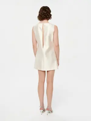 ALAS Silk Blend Bridal Mini Dress