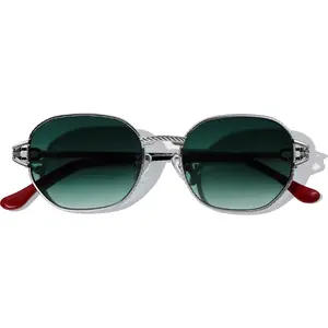 COSSINO Ammiras 52mm Sunglasses - Green/silver