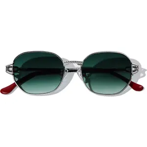 COSSINO Ammiras 52mm Sunglasses - Green/silver