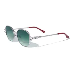 COSSINO Ammiras 52mm Sunglasses - Green/silver