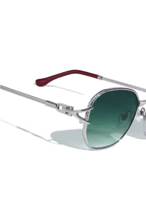 COSSINO Ammiras 52mm Sunglasses - Green/silver