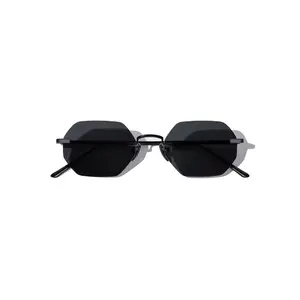 COSSINO Cossino Vonne 51mm Rimless Octagon Sunglasses Black