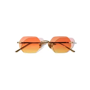 COSSINO Vonne 51mm Rimless Octagon Sunglasses - Orange