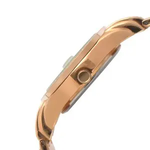 PEUGEOT Swarovski Crystal Embellished Link Bracelet Watch 30mm - Rose Gold