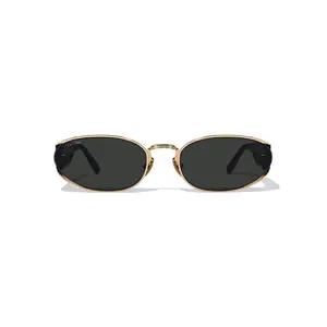 COSSINO Bisou Oval Cat Eye Sunglasses - Black
