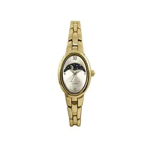 PEUGEOT Peugeot Sun Moon Oval Link Bracelet Watch Gold