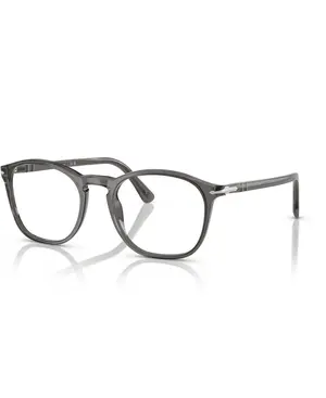 Persol Square Eyeglasses - Transparent Gray
