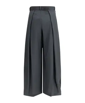 Sacai Pleated Wide-leg Pants