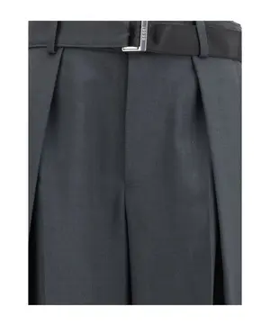 Sacai Pleated Wide-leg Pants