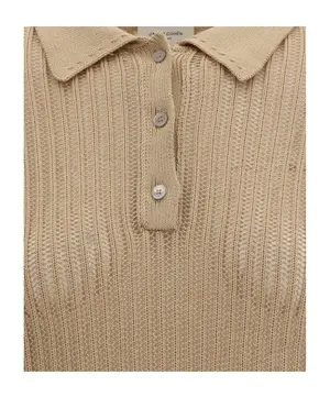 Jacob Cohen Openwork Knit Polo Top