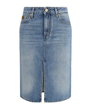 Jacob Cohen Front-slit Denim Skirt - Blue