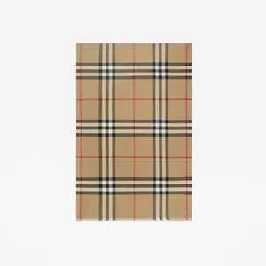 Burberry Checked Gauze Scarf 220x70