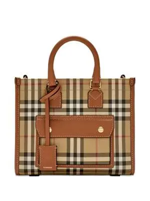 Burberry Mini Freya Tote Handbag - Briarbrown
