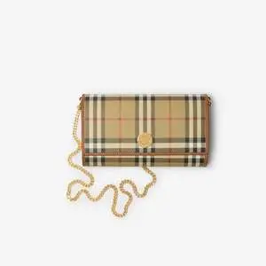 Burberry Hannah Leather Crossbody Pouch For - Briarbrown