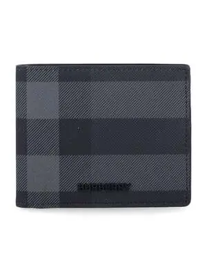 Burberry Thermoplastic Polyurethane & Cotton Wallet - Charcoal