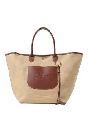 Longchamp Le Pliage Basket L Woven Tote - Brown